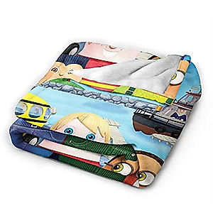 YSLPshop Higglytown Heroes Blanket Flannel Plush Anime Throw Blankets Ultra-Soft Micro Fleece Blanket Air Conditioning Blanket Quilt Home Decor Suitable for All Season Sofa Blanket 60"X50"