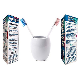 Squigle Enamel Saver Toothpaste (Canker Sore Prevention & Treatment) Prevents Cavities, Perioral Dermatitis, Bad Breath, Chapped Lips - 2 Pack