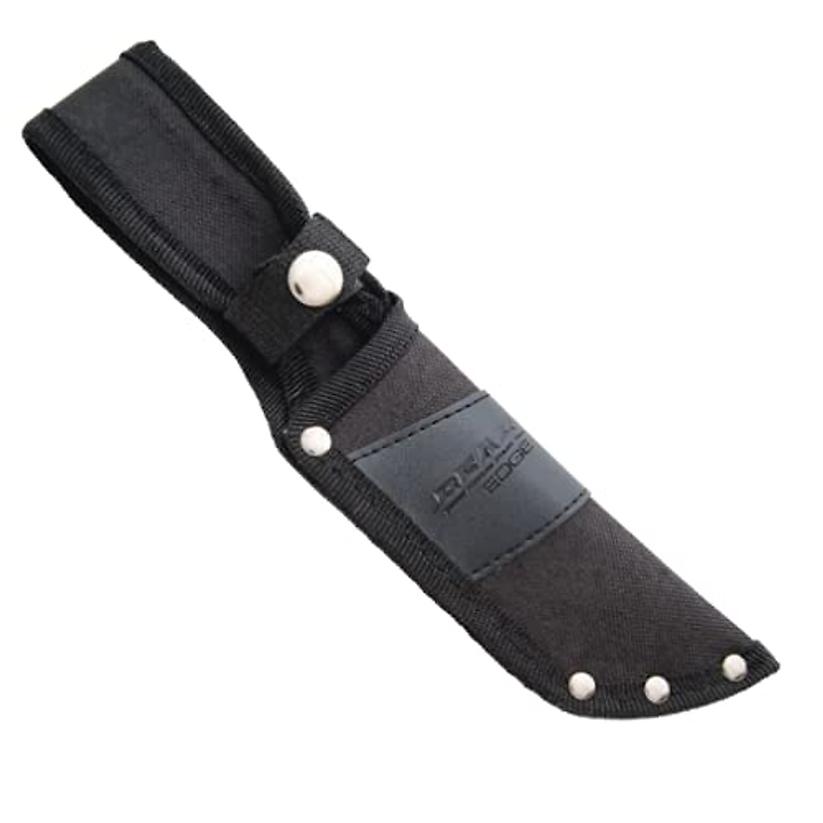 Bear Edge Compact Bowie, 5” 440 High Carbon Stainless Steel Blade, Lightweight Black G10 Handles, Ballistic Sheath Included (61108)