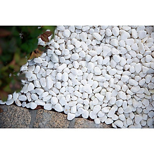 MSI Decorative Tumbled White Pebbles, 0.25 inch - 0.75 inch, 40 lb. Bag