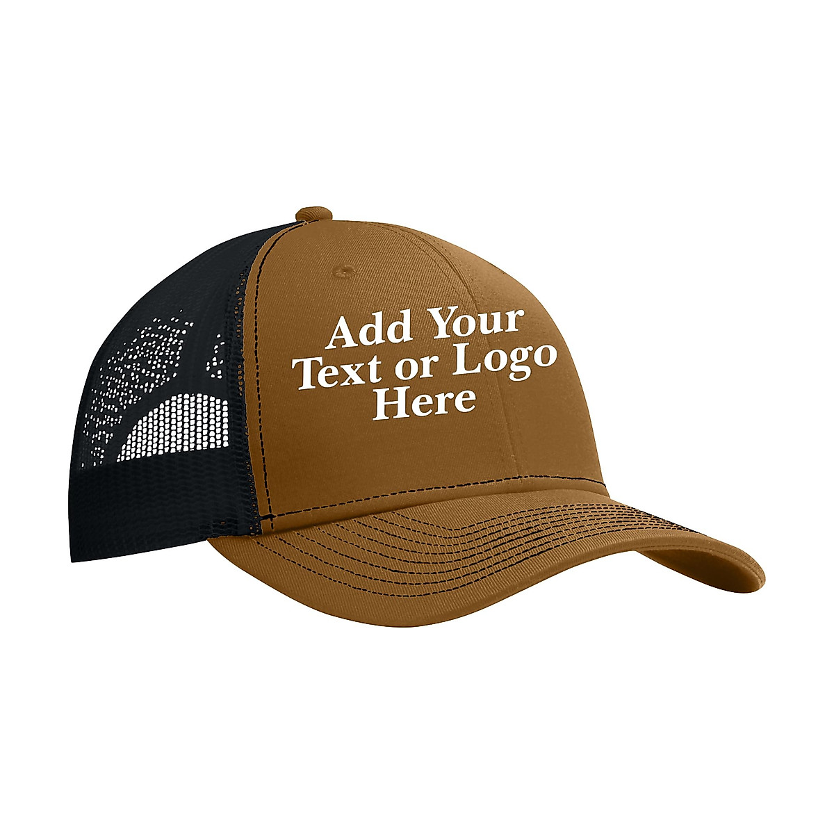 Custom Logo Embroidered Trucker Hats for Men Adjustable Snapback Mesh Cap Great for Outdoors Baseball Cap