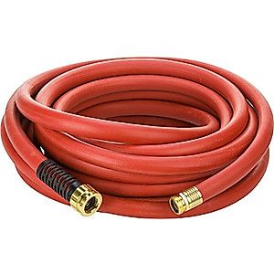 Swan Products CELSGHW58025 Element MAXLite Hot Water Rubber+ Hose with Crush Proof Couplings 25' x 5/8", Red