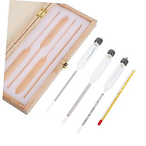 CIYODO 3pcs Hydrometer For Glass Triple Scale Hydrometer Hydrometer For Wine Making Alcohol Tester For