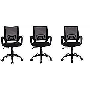 Mid Back Mesh Ergonomic Computer Desk Office Chair,3 pack