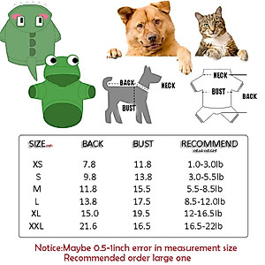 Pet Funny Hoodie Ugly Christmas Sweater Cold Weather Warm Coat for Puppy Small Dog Halloween Party Costume Cute Hoodie (Large, Yellow Bee)