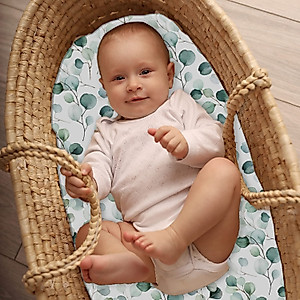 Extra Soft Stretchy Changing Pad Cover for Baby, 2 Pack Premium Cotton Blend,Flowers Pattern.