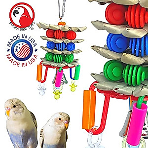 Bonka Bird Toys 3648 Bumpy Flower Small Bird Toy Cockatiel Parakeet Natural Chewy