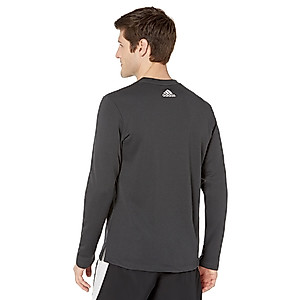adidas Men's Icon 3 Bar Training Crew, Black, Large