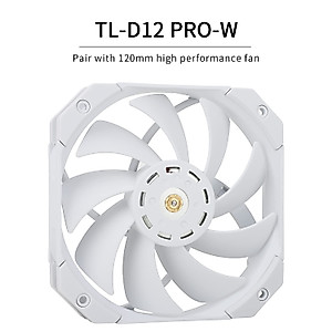 Thermalright Silver Soul 135 White Dual Tower CPU Air Cooler, 6x6mm Heat Pipes, TL-D12PRO-G PWM Fan, Aluminium Heatsink Cover, AGHP Technology, for AMD AM4/AM 5/Intel 1700/1150/1151/1200/2011/2066