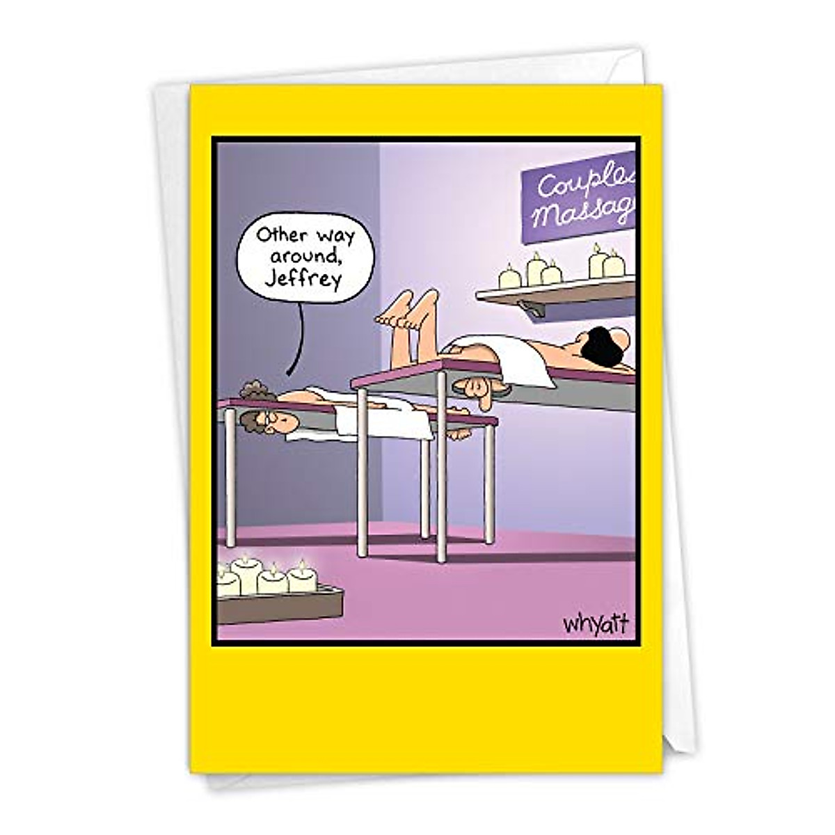 NobleWorks Humorous Birthday Greeting Card with 5 x 7 Inch Envelope (1 Card) Bday Other Way Around Tim Whyatt Birthday Cartoons 8405Z