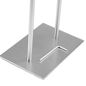 MFCHY Stainless Steel Scarf Display Stand Holder Bath Hand Towel Rack Organizer Double Bar Rails