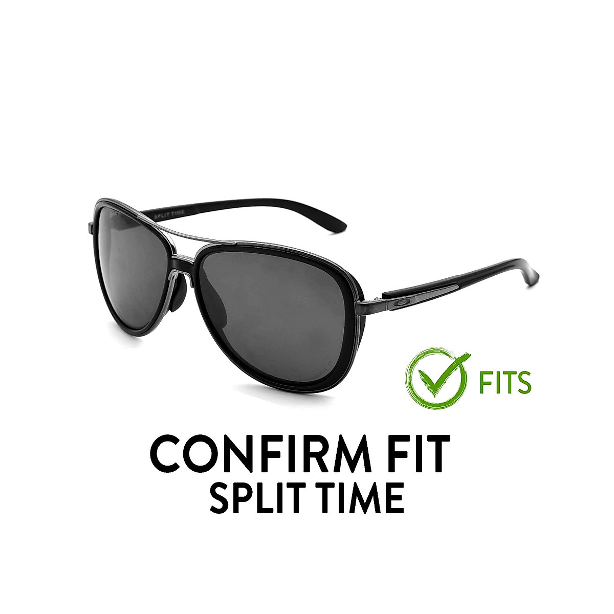 Apex Lenses Polarized PRO Replacement Lenses for Oakley Split Time OO4129 Sunglasses (Black)