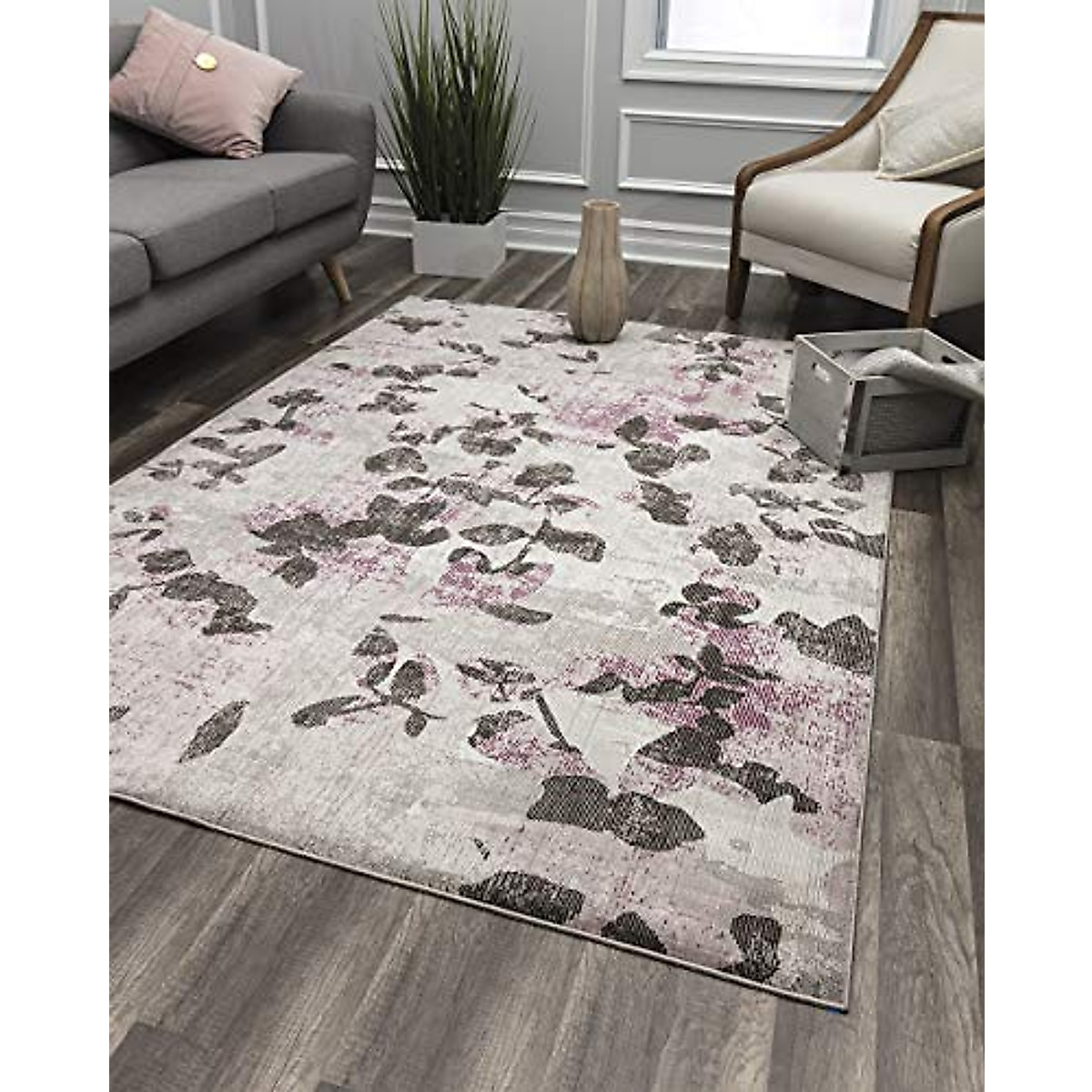 CosmoLiving by Cosmopolitan Anne Area Rug, Pink Elegance