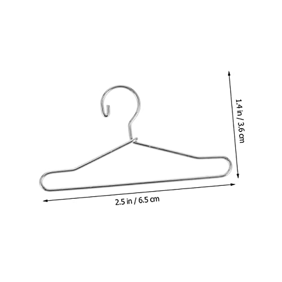 NOLITOY 50 pcs Mini Hanger Toddler Colorful Earrings Baby Metal Clothes Hanger Miniature Coat Hanger Wardrobe Hanger Mini House Supplies Doll Clothing Rack Playhouse Hanger Stand Frame