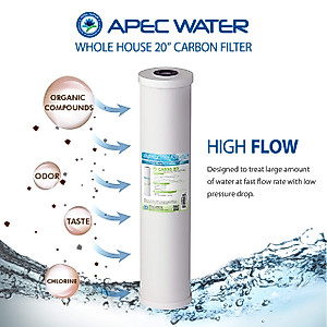 APEC 20" Whole House High Flow GAC Carbon Replacement Water Filter (FI-CAB20-BB)