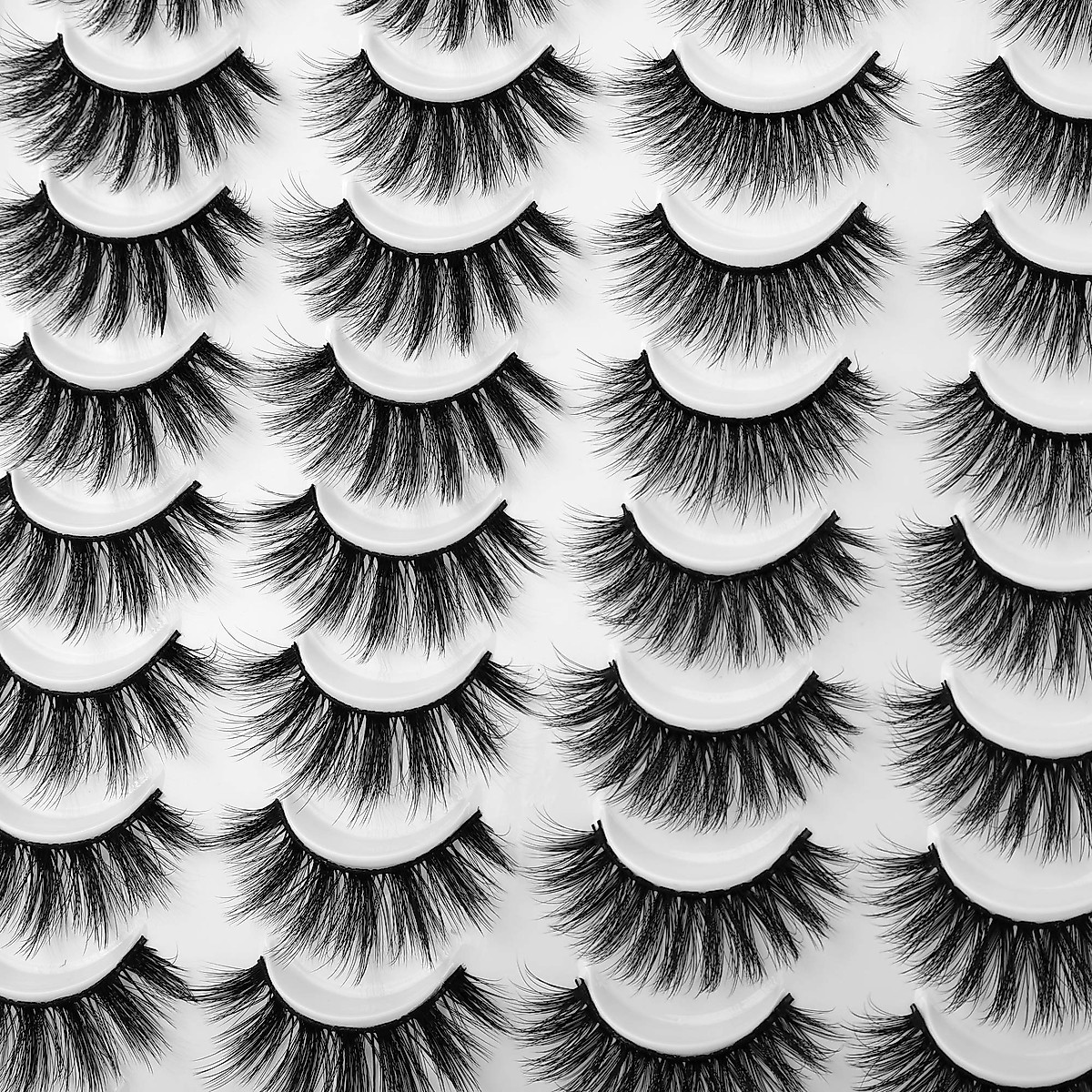 20 Pairs Lashes Wispy Eyelashes 4 Styles False Eyelashes 3D Faux Mink Lashes Wholesale Bulk Natural Fake Eyelashes Dramatic Long Eyelashes by Calphdiar