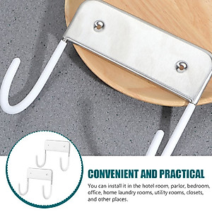 Zerodeko 2pcs Ironing Board Hanger Sundries Hook Irons Storage Hanger Irons Storage Holder Multi-Function Irons Rack Hanging Rack Multi-Function Hook Household Hooks Sturdy Irons Hook