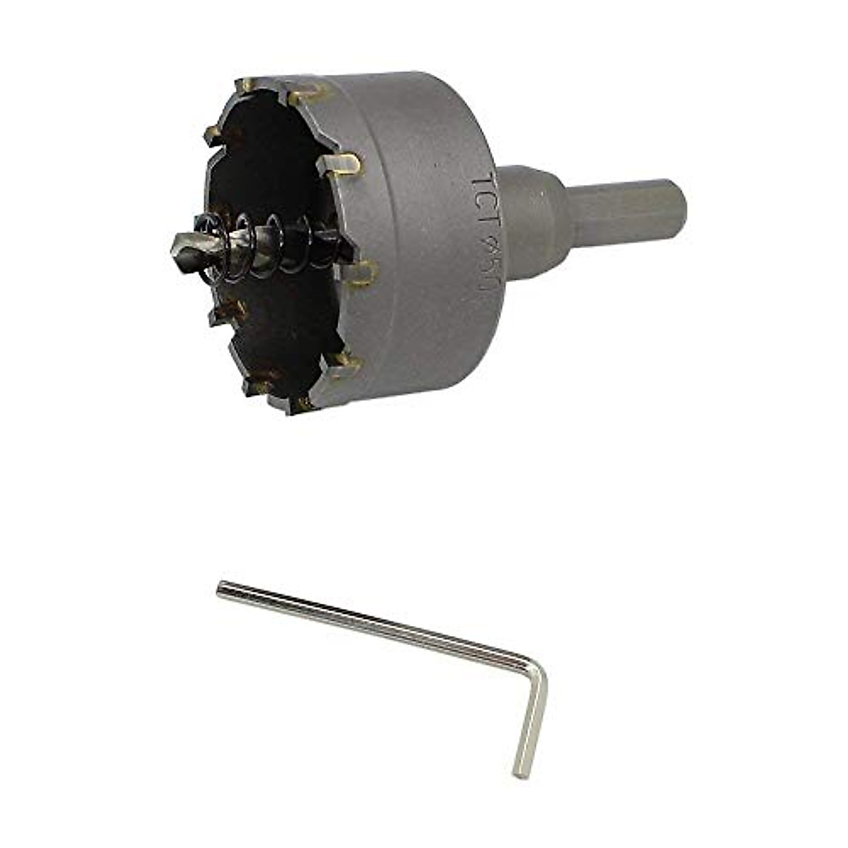 AUTOTOOLHOME 2 inch (50mm) Metal Steel Hole Saw Tooth Carbide Tip TCT Drill Bits Kit for Thick Metal Wood