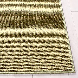 MARTHA STEWART x SAFAVIEH 2'3" x 12' Green MSR9501Y Farmhouse Sisal & Jute Runner Rug