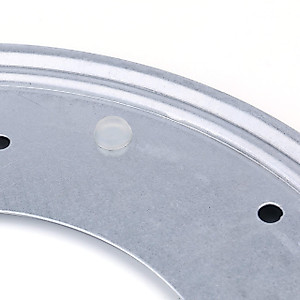 Fasmov 12-Inch Lazy Susan 5/16 Thick Turntable Bearings with 6 Rubber Pads, Pack of 2