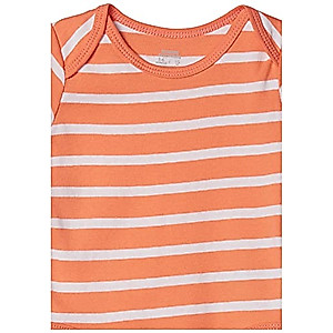 Amazon Essentials Baby Girls' Short-Sleeve Bodysuits, Pack of 6, Fruit/Girls, 3 Months