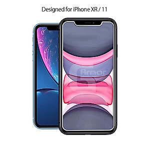 G-Armor 2 Pack Screen Protector for iPhone 11 and iPhone XR - Tempered Glass Screen Saver, Phone Case Friendly, Lifetime Replacement, Protective Screen Cover for 6.1 Inch iPhones