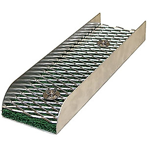 Sluice Fox Pocket Gold Sluice Box - 12 inch Portable Aluminum Alloy Mini Sluice Box with Miner's Moss and Sluice Box V Matting - Prospecting Gold Sluice for Gold panning Tool Kits