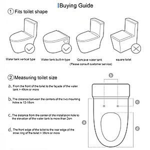 JYMYGS Electronic Bidet Toilet Seat Elongated Smart Heated Toilet Seat, Temperature Controlled Wash, Warm Air Dryer, Smart Touch Panel, Adjustable Warm Water Function, LON006MKJ