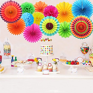Party Hanging Paper Fan Set, Paper Flower Balls, Birthday Parties, Wedding Events, Holiday Decorations