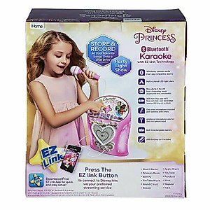 eKids Disney Princess Karaoke Machine, Easily Access Disney Playlists with New EZ Link Feature