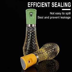 YUAB Oil Sprayer for Cooking, 260ml Olive Oil Sprayer Mister, Olive Oil Spray Bottle, Kitchen Gadgets Accessories for, Oil Spritzer, for Salad, Baking, Frying, BBQ