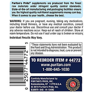 Puritans Pride Glucosamine Chondroitin Mini Tabs Tablets, 120 Count