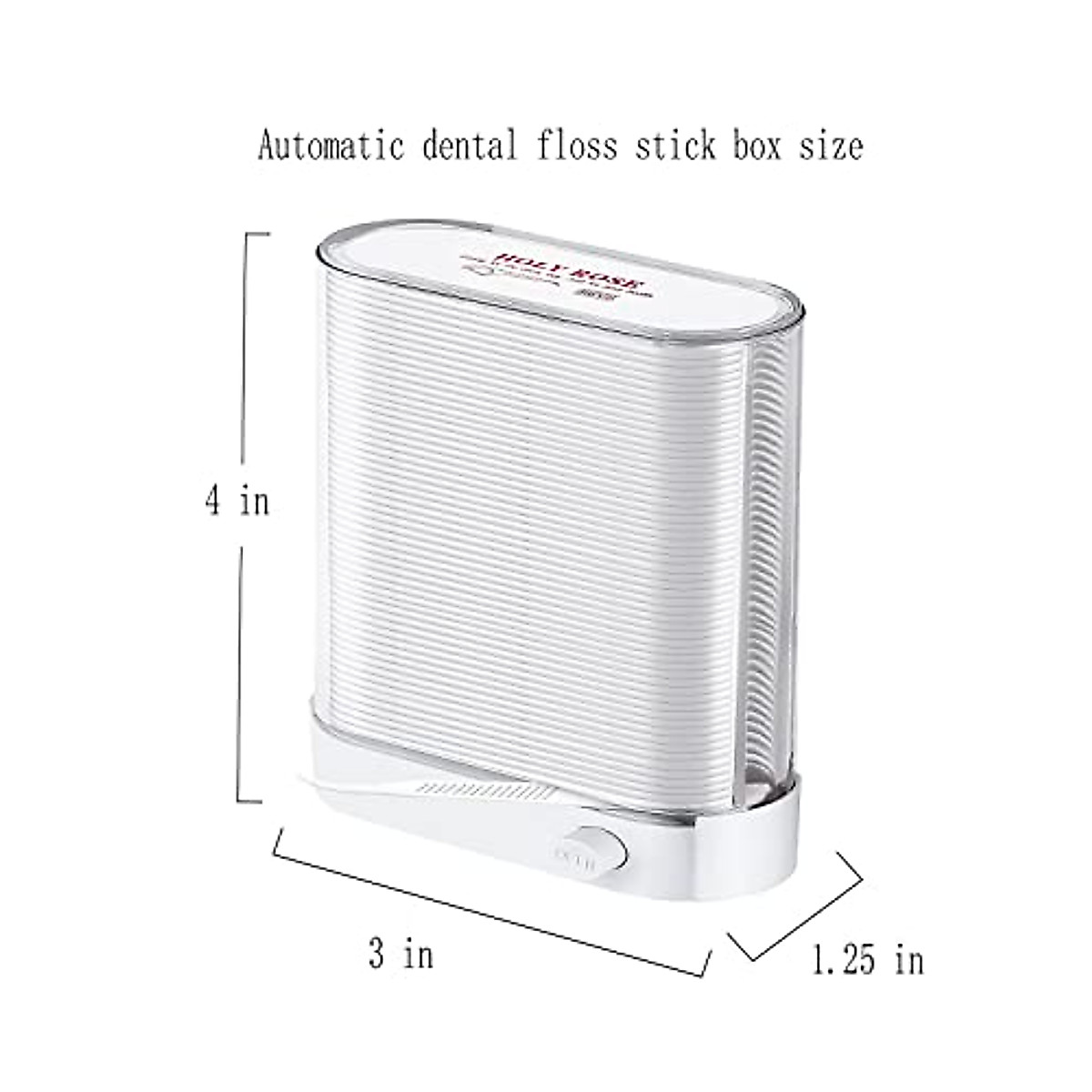 Dental Floss Picks Dispenser 2 Boxs White,for Adult Floss Sticks Organizer,with Floss Dental Pick 176 Count,Flossers Toothpicks Sealed Storage Neat,Clean Teeth More hygienic