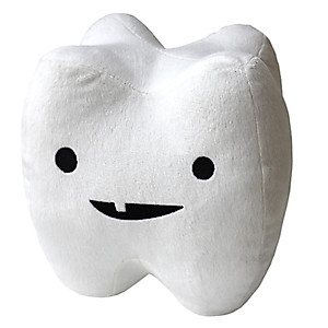 I Heart Guts Tooth Plush - You Can’t Handle The Tooth - 7” Tooth Pillow with Pocket, Great Dental Gifts for Dentists, Dental Hygienists, and Kids