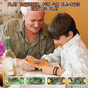 SevenQ Handheld Water Games, 4 Packs Dinosaur Theme Water Toss Ring Game Aqua Toy Water Ring Game for Kids Stocking Stuffers