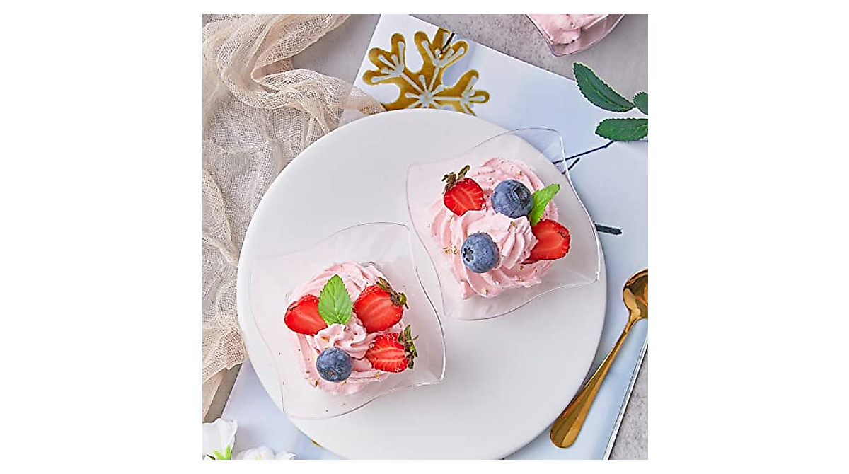 Qeirudu 50 Pack Mini Dessert Cups for Any Occasion