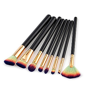Anime Makeup Brush 8pcs/set Makeup Brush Set tools Make-up Toiletry Kit Wool Make Up Brush Set Home Made Makeup