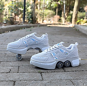 Roller Skates for Women,Roller Skates Adult,Outdoor Skates for Women,Quad Roller Shoes,Shoes with Wheels for Adults,Outdoor Skates for Women,Outdoor Skates for Women,D-35