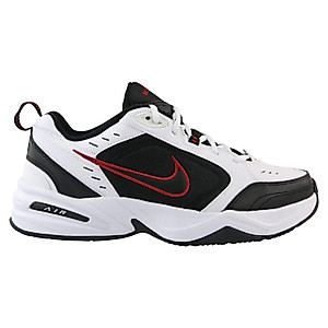 Nike Men's Air Monarch IV Cross Trainer, White/Black, 7.5 Regular US