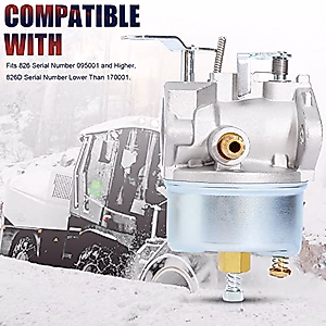 QAZAKY Carburetor for Snow Blower 526 726 732 826 826D 828D 832 1032 1032D TRS22 TRS24 TRS26 TRS27 TRS32 TRX24 TRX26 TRX27 TRX32 AM100246 AM108405 AM108412 AM100941 AM134818 AM38161 MIA11319 Carb