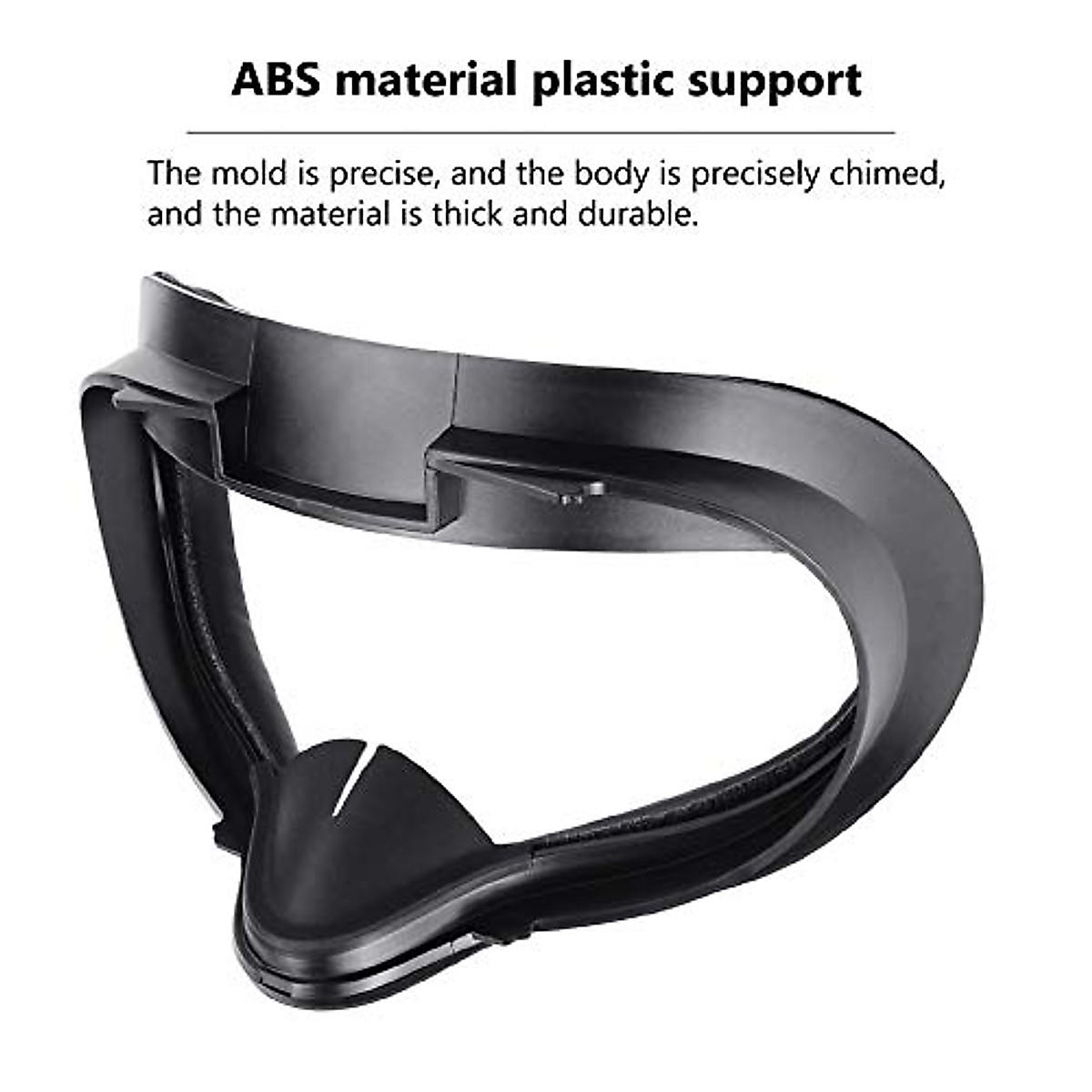 FULYEE Facial Interface Bracket, PU Leather Foam Face Cover Pad Replacement - Widened Face Cover Sweat-Proof Replacement Face Pads for Oculus Quest 2