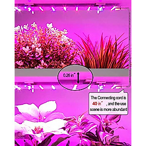 DOMMIA Plant Grow Light, 12W Ultra-Thin Plant Light, Full Spectrum Led Grow Light with 90 LEDs, 2Pcs DIY Assembly Grow Light Strip for Indoor Garden Greenhouse Aquarium Hydroponic