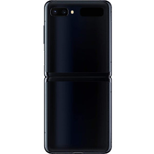 SAMSUNG Galaxy Z Flip F700U | 256GB Storage | Folding Glass Technology | AT&T Locked | Mirror Black - (Renewed)