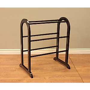 Frenchi Home Furnishing Quilt Rack, Cherry Finish