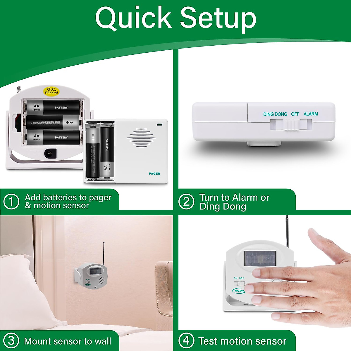 SMART CAREGIVER TL-5102MP Motion Sensor And Pager