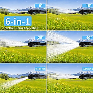 Vagueior Cordless Pressure Washer Gun, 950PSI Portable Power Cleaner,with 21V 4.0AH Battery and Charging Kit, 6-in-1 Nozzle, Suitable for Outdoor Cleaning and Watering. (Black)