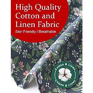 APRONNER Big Plus Size Aprons for Women with Pockets Cotton Linen Baking Kitchen Cooking Pastoral Style