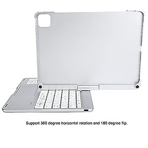 GOWENIC Bluetooth LED Backlight Keyboard Bluetooth Gaming Keyboard Computer Laptop Accessory for PC Computer Laptop Notebook(Silver, Pisa Leaning Tower Type)