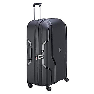 DELSEY Paris Clavel Hardside Expandable Luggage with Spinner Wheels, Black, Checked-Large 30 Inch