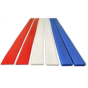 Set of 3-100% Silicone Measuring Dough Strips/Perfection Sticks/Rolling Pin Guides/Dough Guides/Pastry Ruler, Length 18 inches/3 Sizes